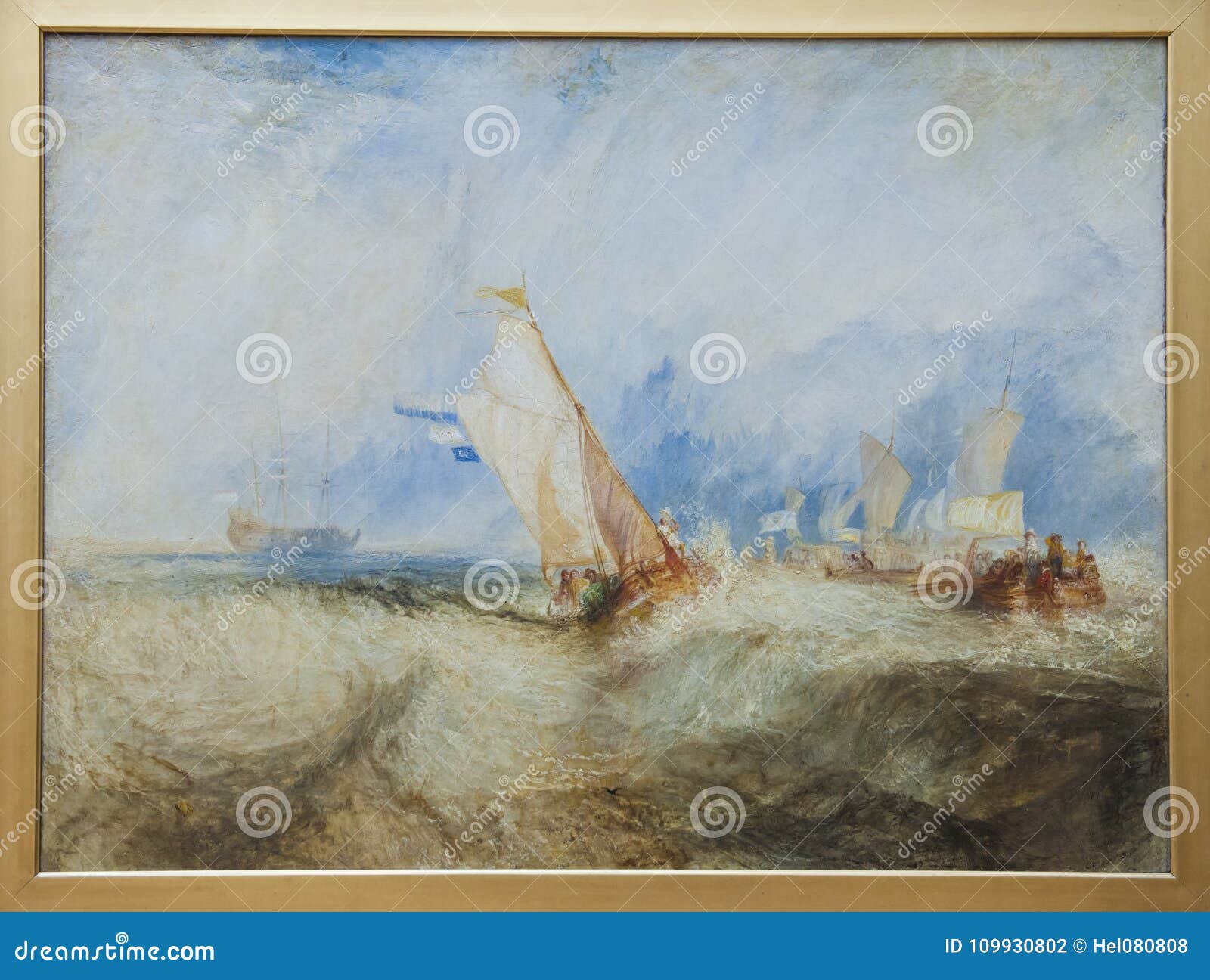 William Turner, Navios No Mar, 1844, Centro De Getty Fotografia ...