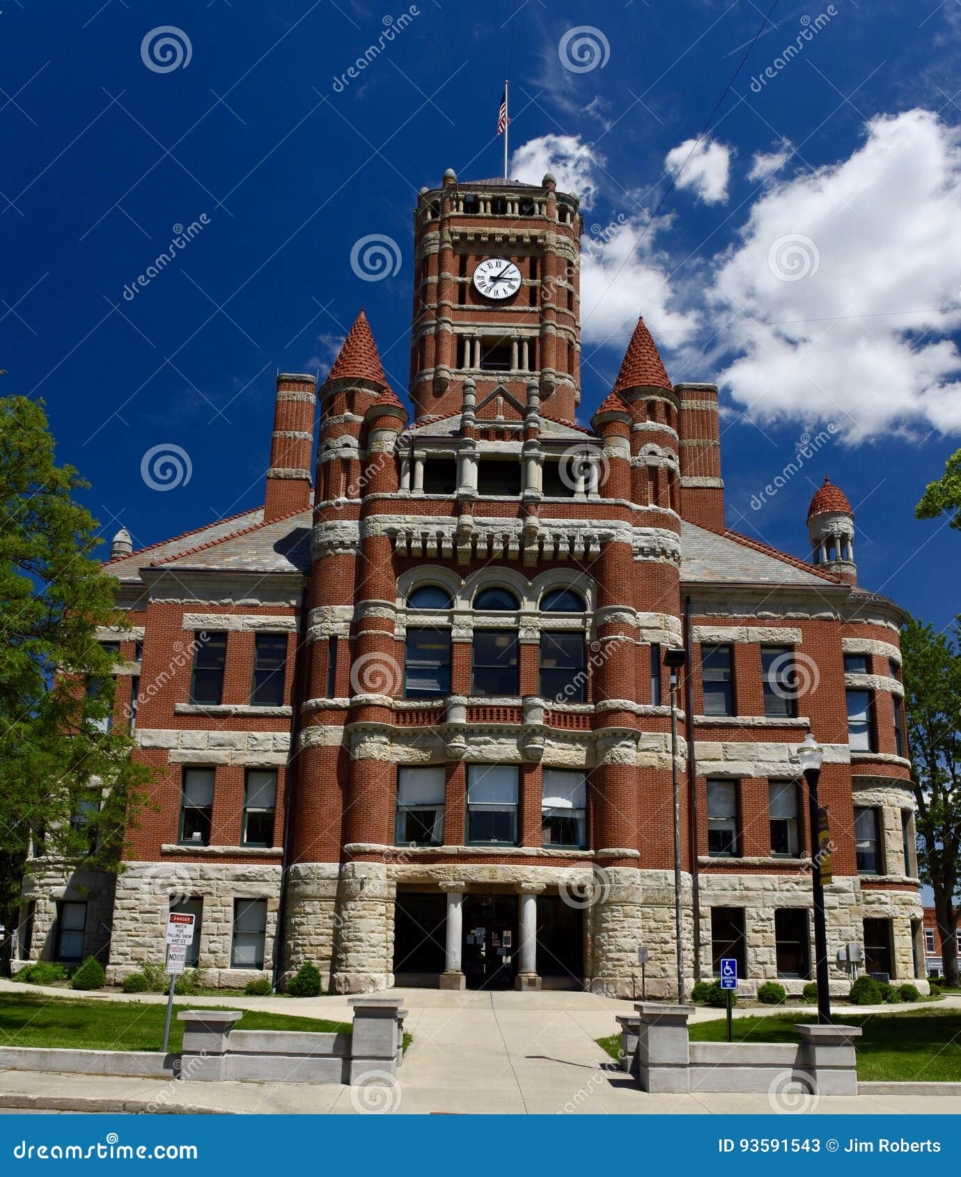 Williams County Courthouse foto de archivo editorial. Imagen de ...