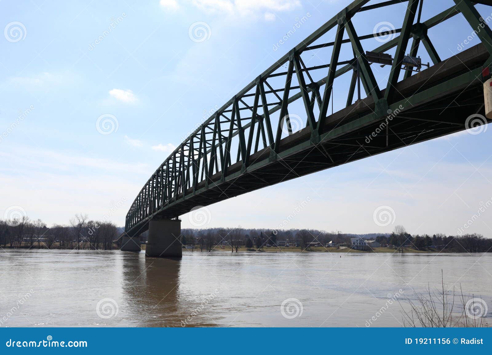 Williamstown Bridge in Marietta Stock Photo - Image of american, scenic ...