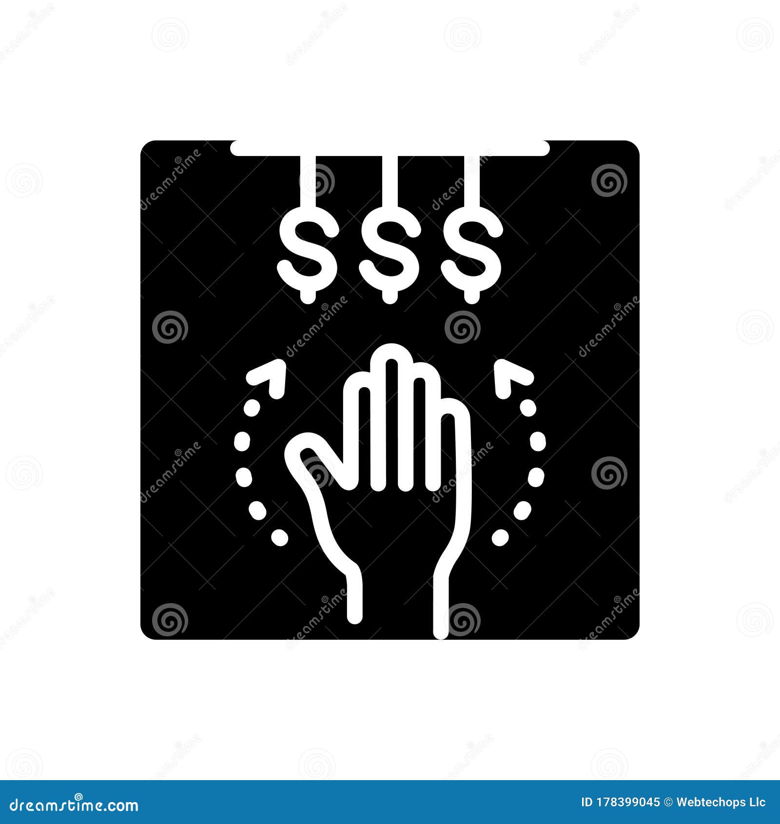 Black Solid Icon for Willing, Inheritance and Prepared Stock Vector ...