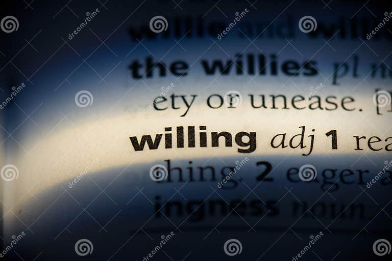 Willing stock photo. Image of macro, paper, dictionary - 161579096