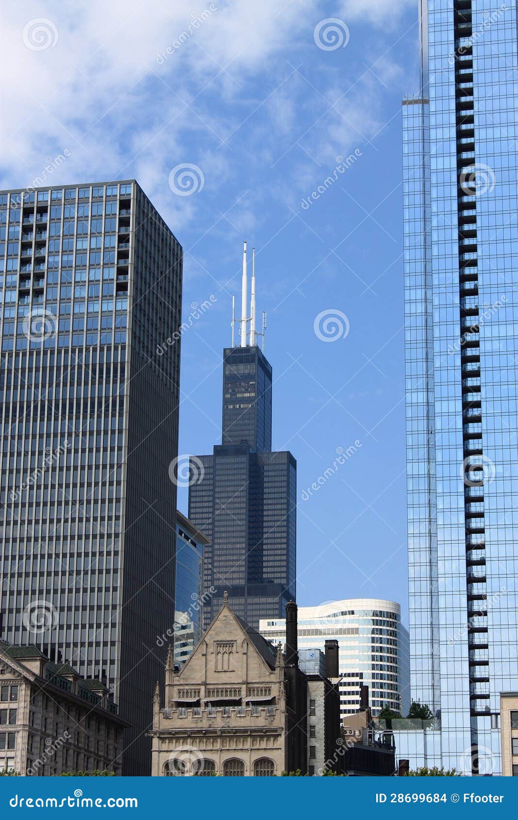 Willis Tower in Chicago editorial stock image. Image of vintage - 28699684