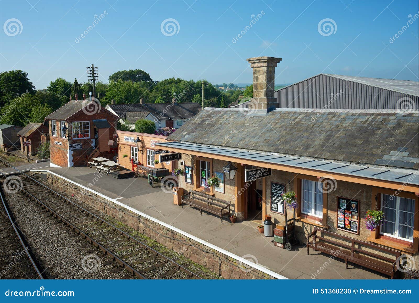 Williton Station North Devon UK Editorial Image | CartoonDealer.com ...