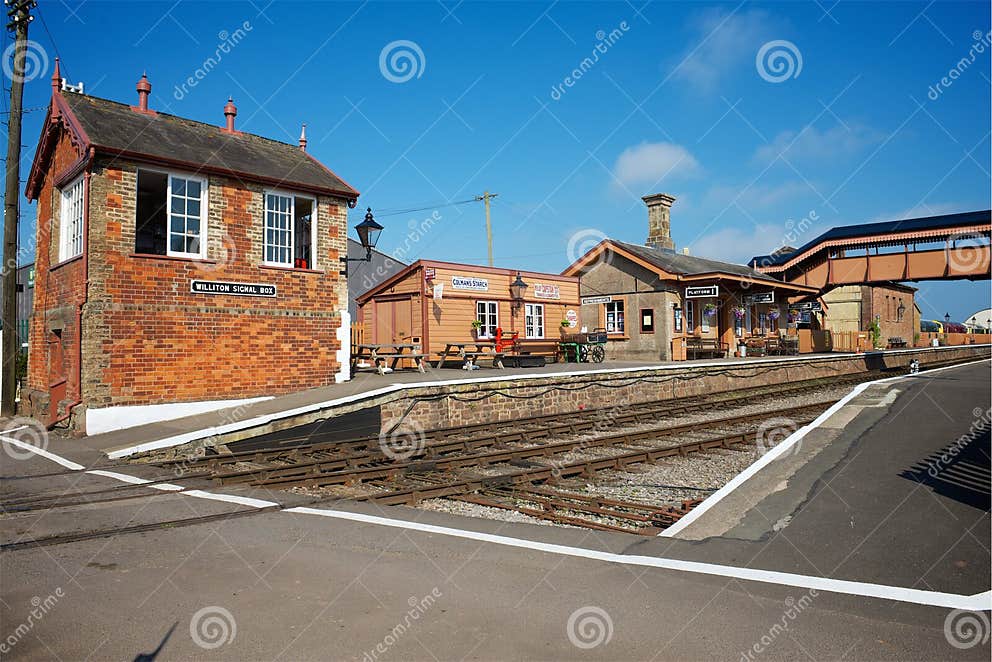 Williton Station North Devon UK Editorial Photo - Image of signal ...