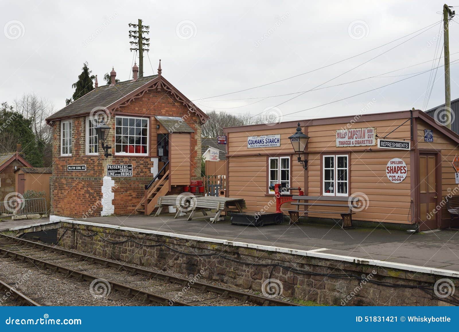 Williton Station & Signal Box Editorial Photo - Image of somerset ...