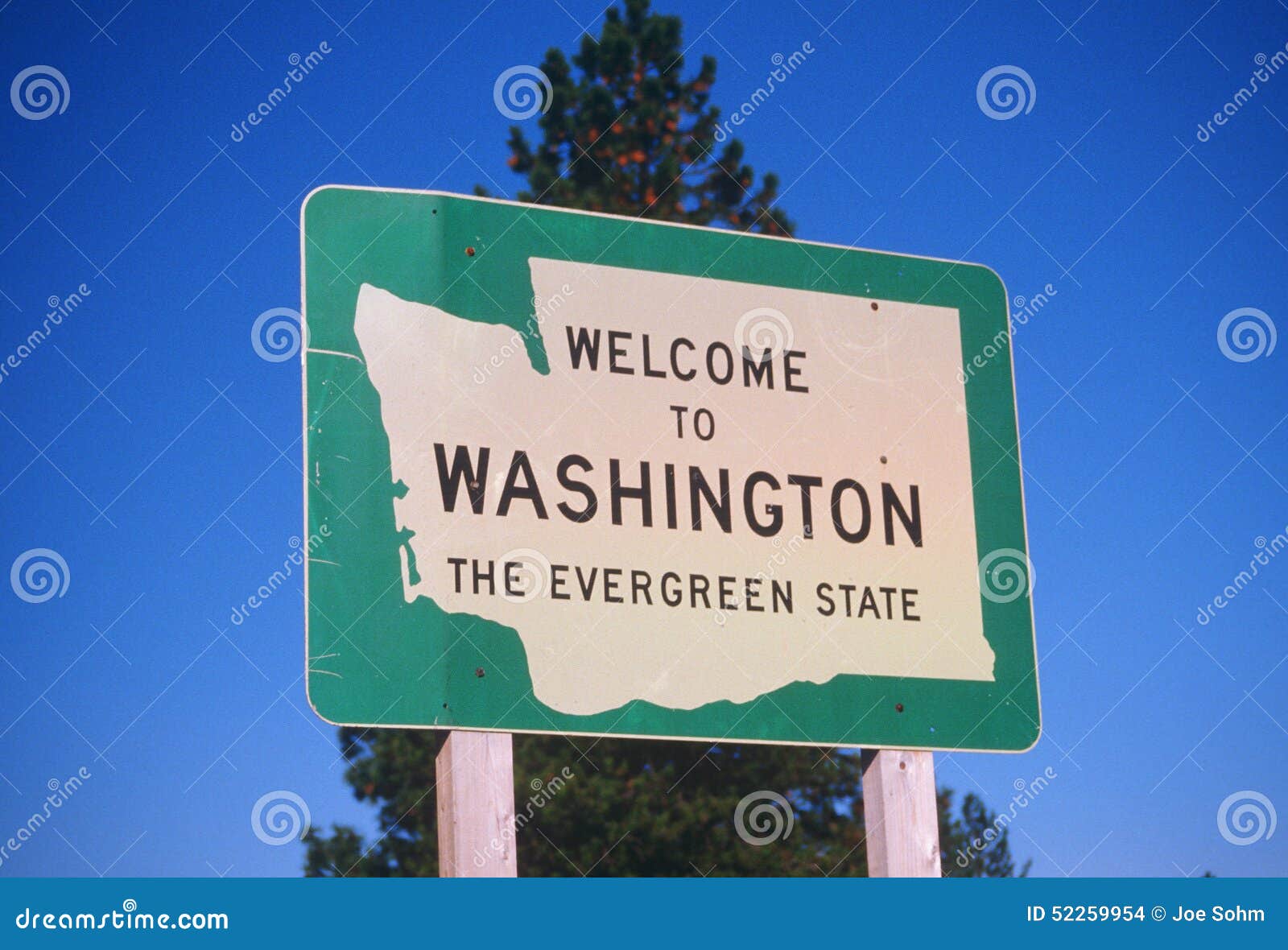 Willkommen Zu Washington State Sign Stockfoto - Bild von text, amerika ...