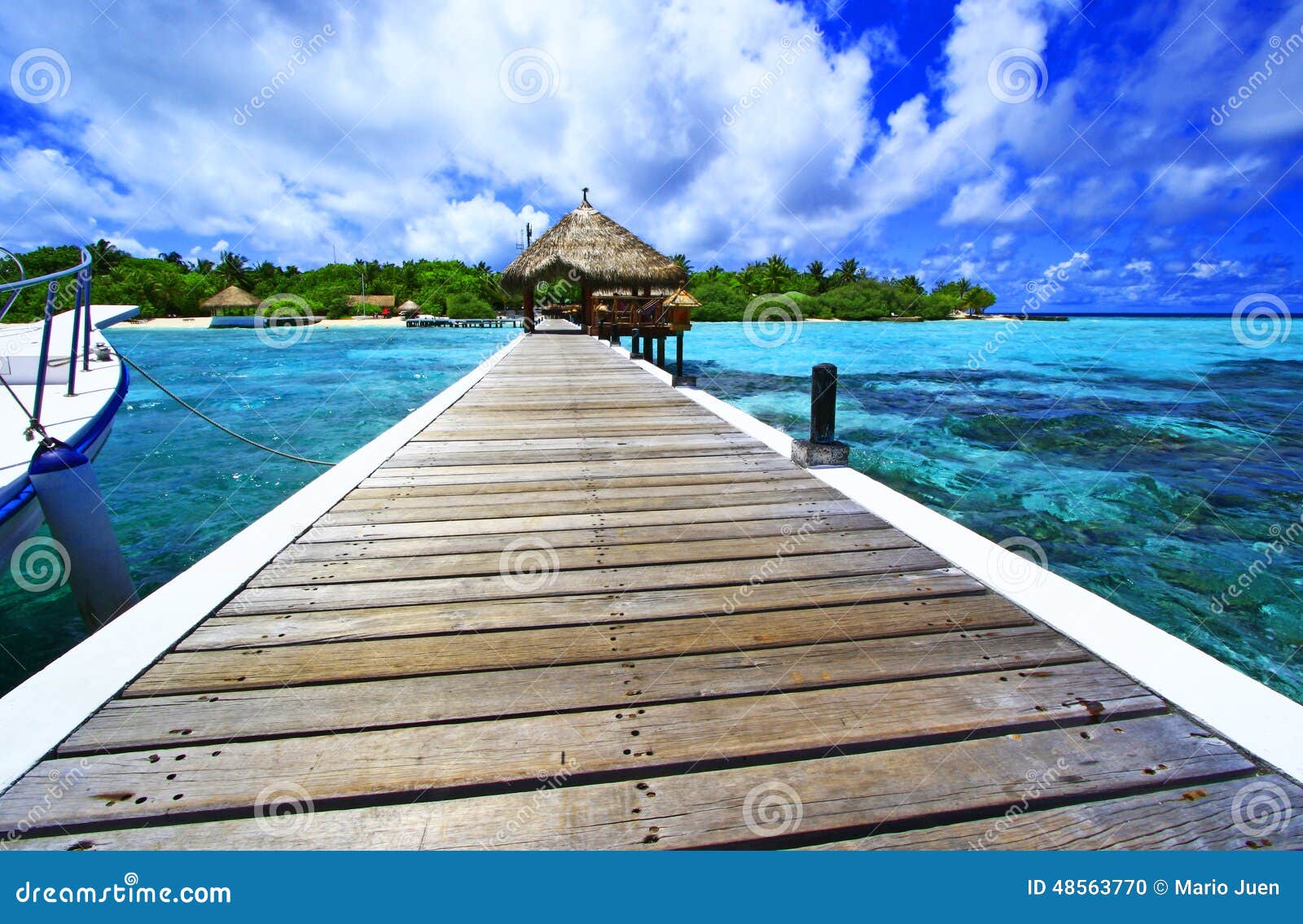 Willkommen zum Paradies stockfoto. Bild von malediven - 48563770