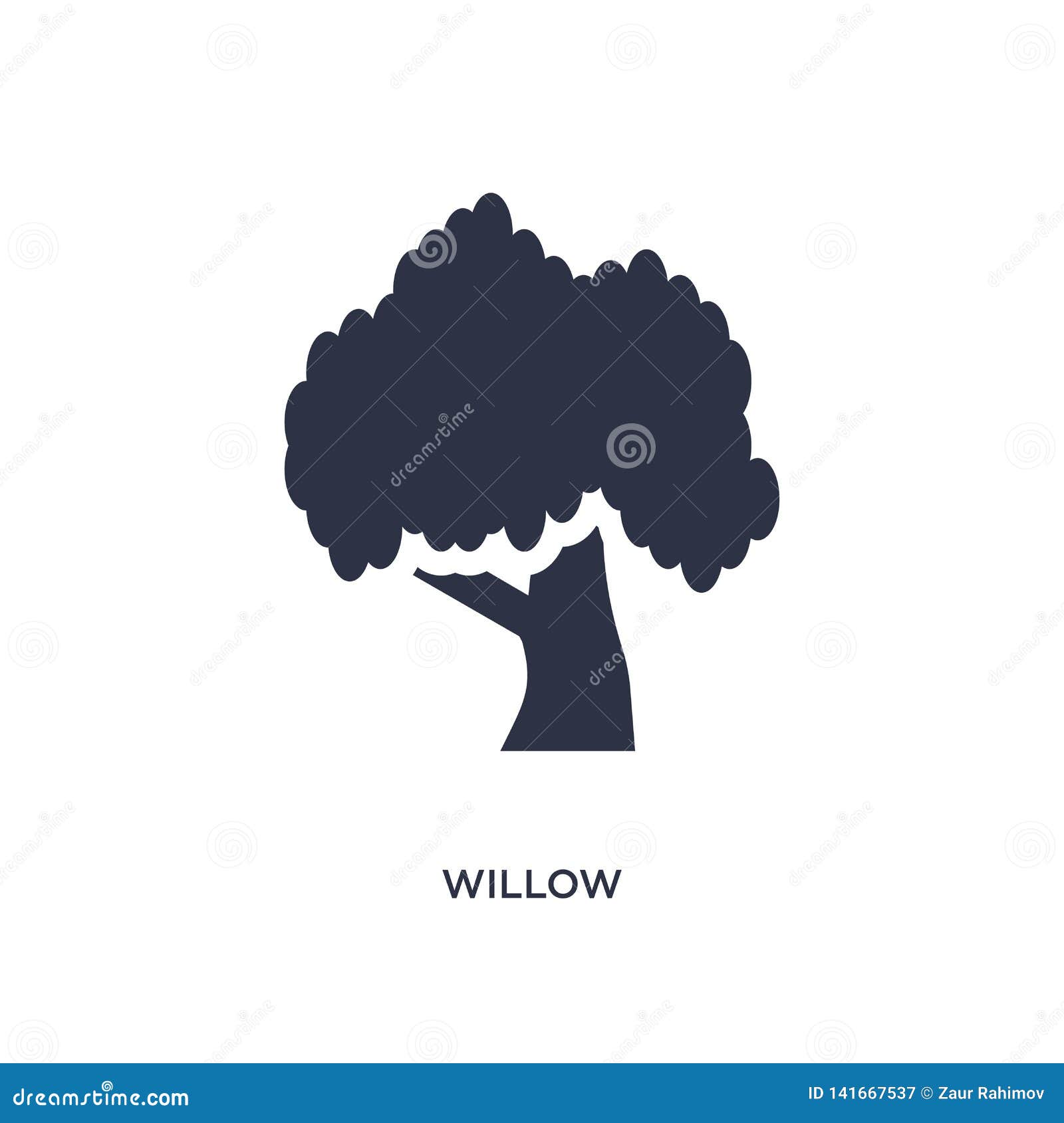 Willow Icon on White Background. Simple Element Illustration from ...