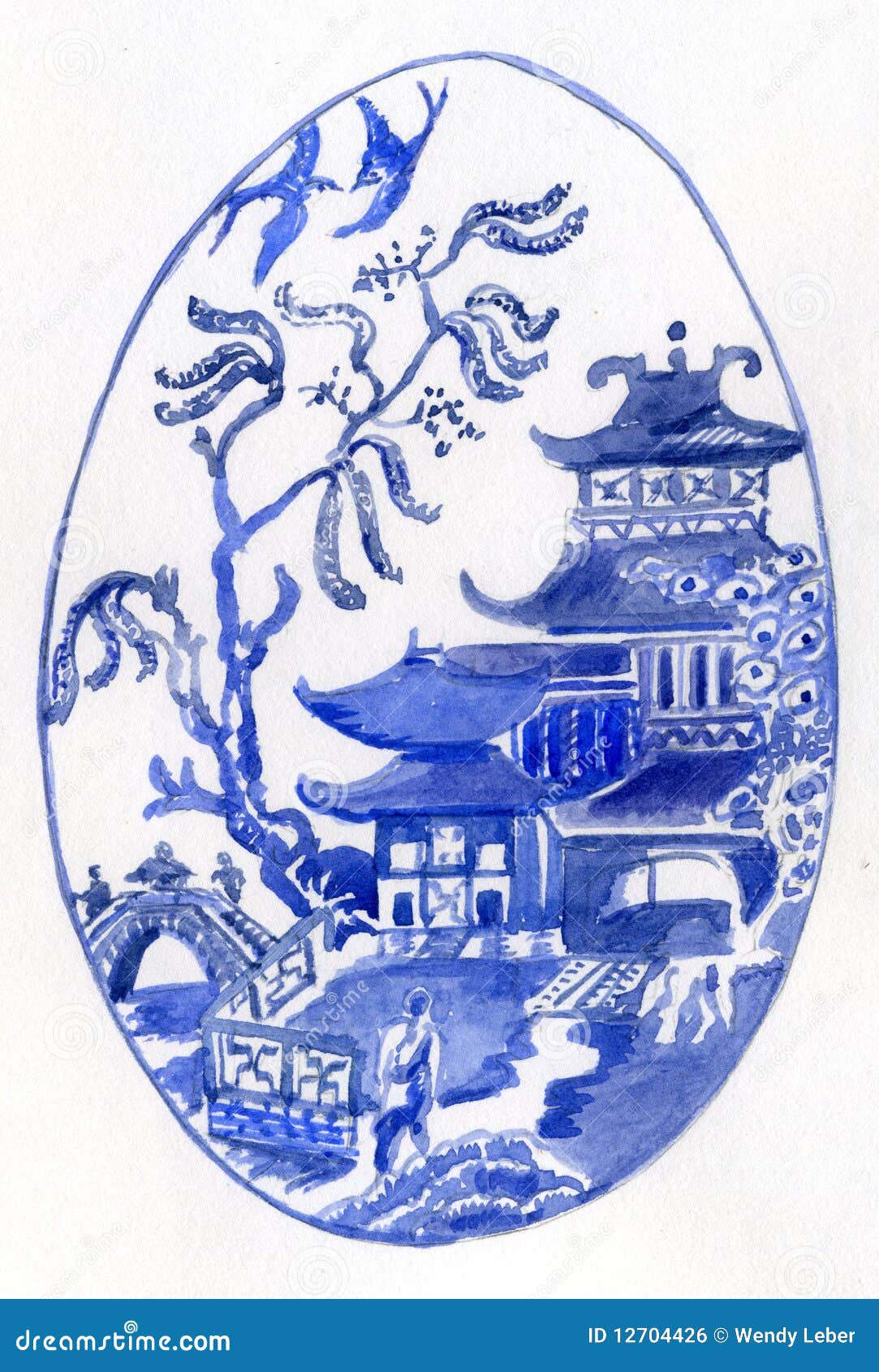 Willow Pattern Stock Illustrations – 5,200 Willow Pattern Stock ...