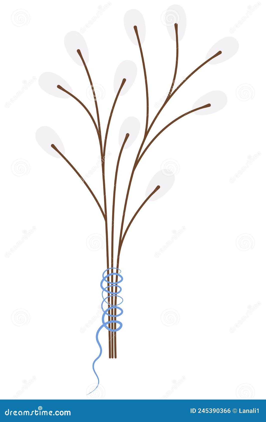 A Blue Thread Coiling On A Pale Blue And Green Background Intricate