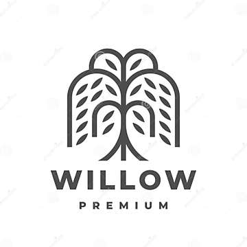 Willow tree logo design stock vector. Illustration of abstract - 258244344