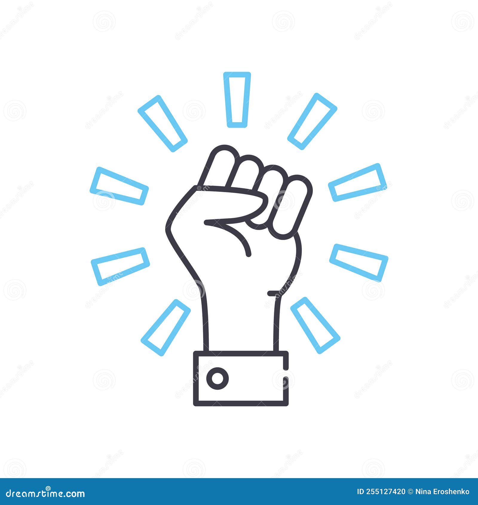 Willpower Line Icon, Outline Symbol, Vector Illustration, Concept Sign ...