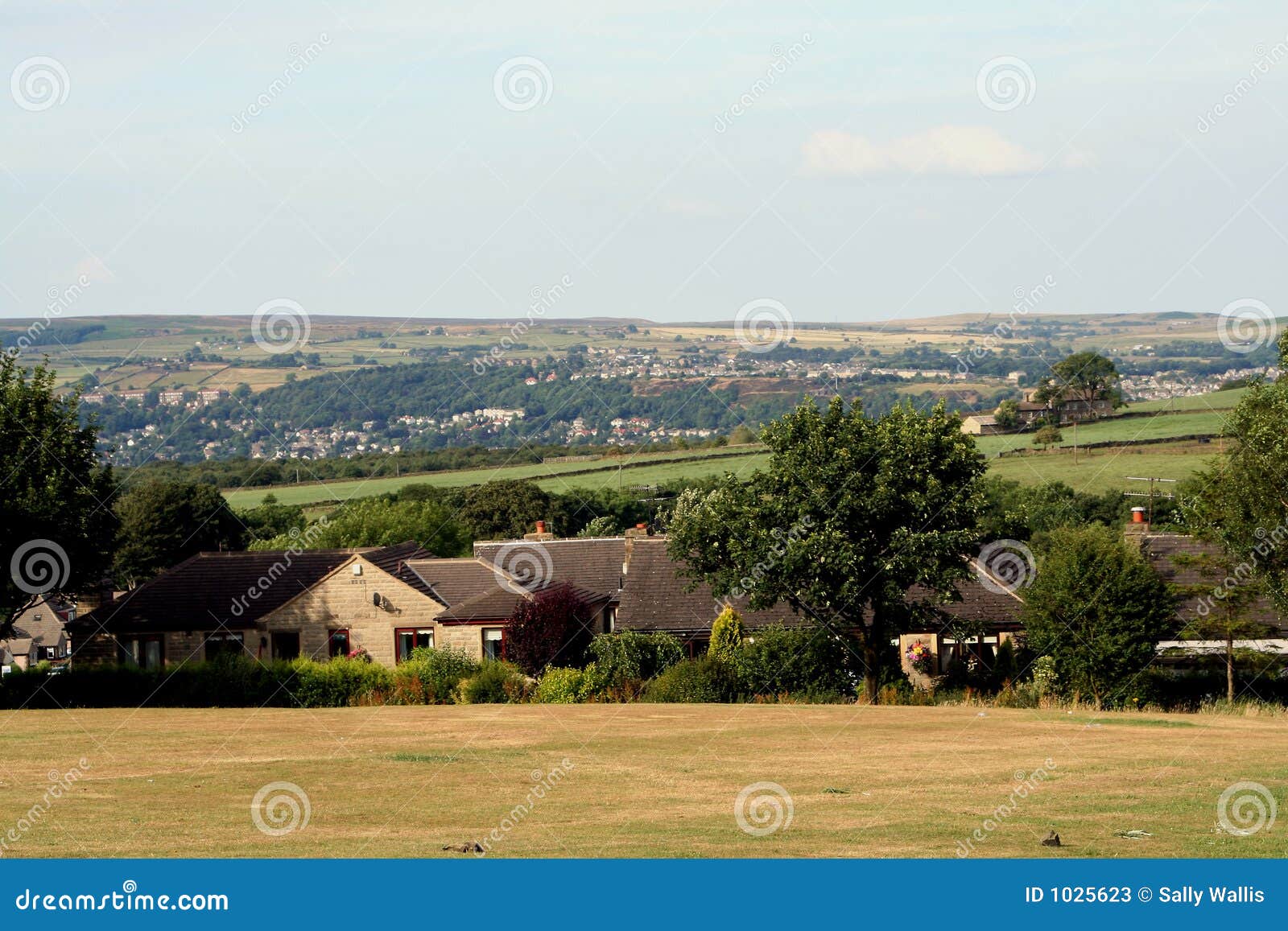 Wilsden stock image. Image of village, yorkshire, distance - 1025623