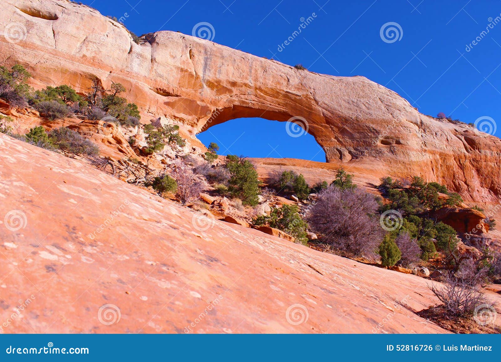 Wilson arch, moab ut. stock photo. Image of front, geology - 52816726