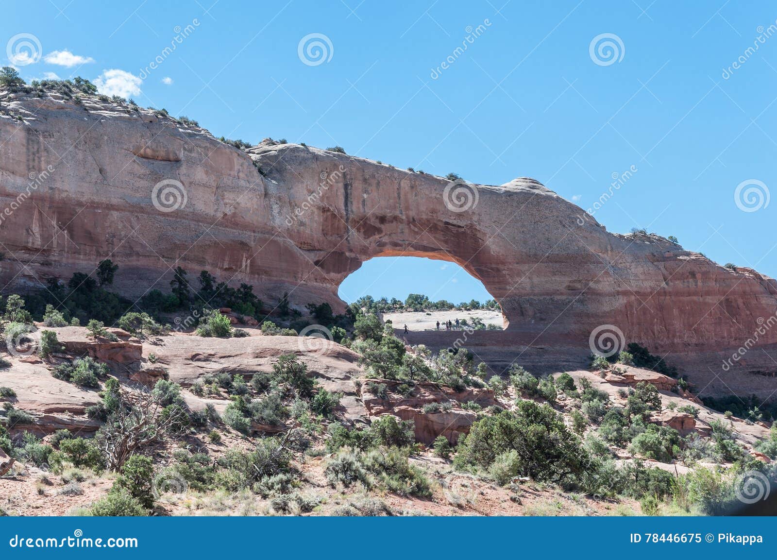 Wilson Arch at South of Moab, Utah Stock Image - Image of view, moab ...