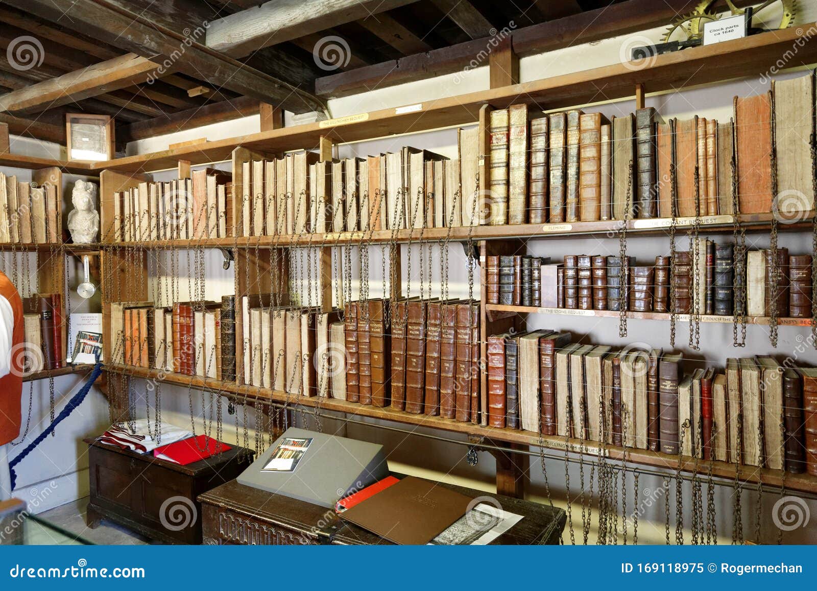 Wimborne Minster England. the Chained Library. Editorial Image - Image ...