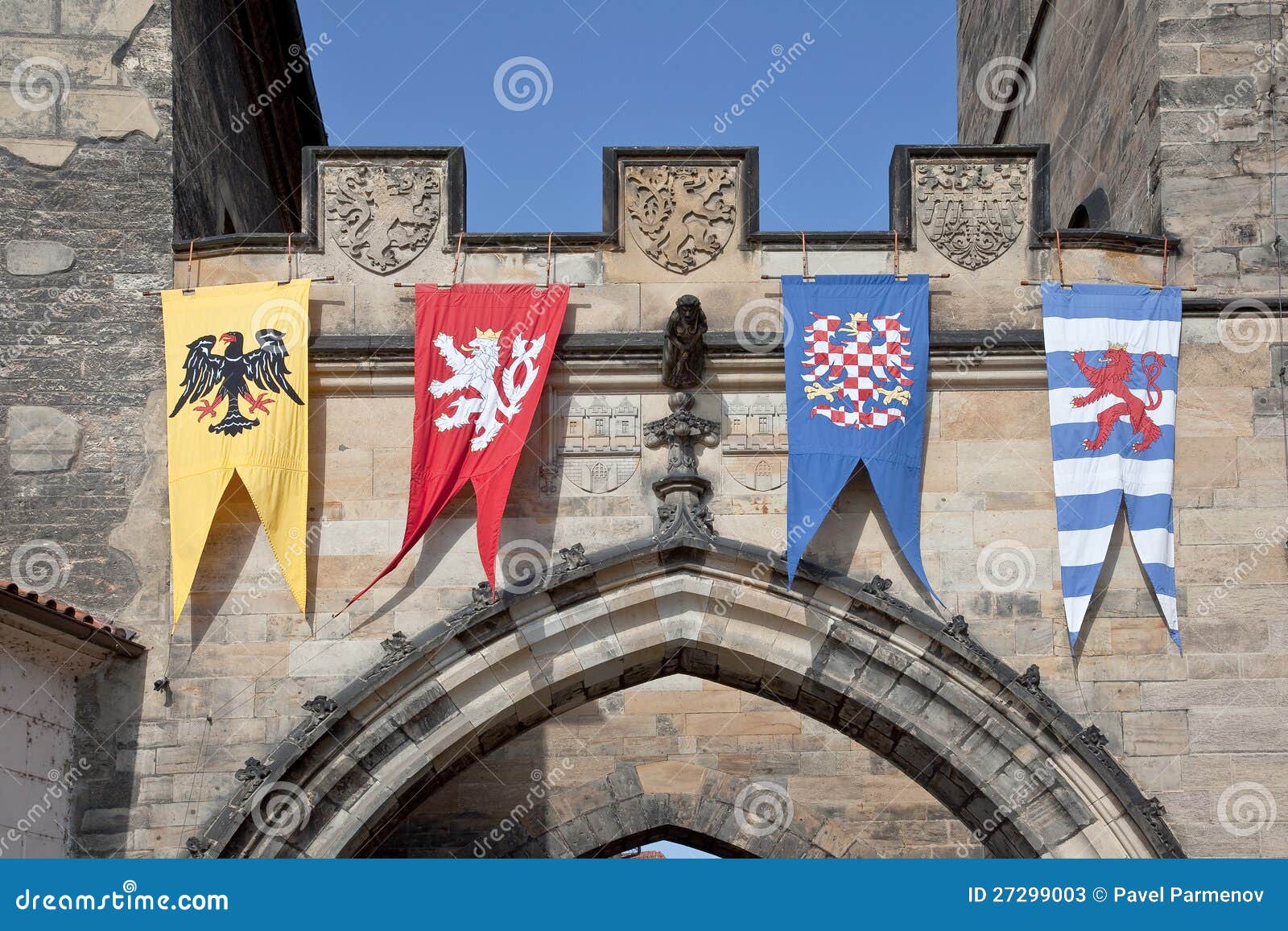 Wimpel mit dem Wappen stockbild. Bild von zeiten, wimpel - 27299003