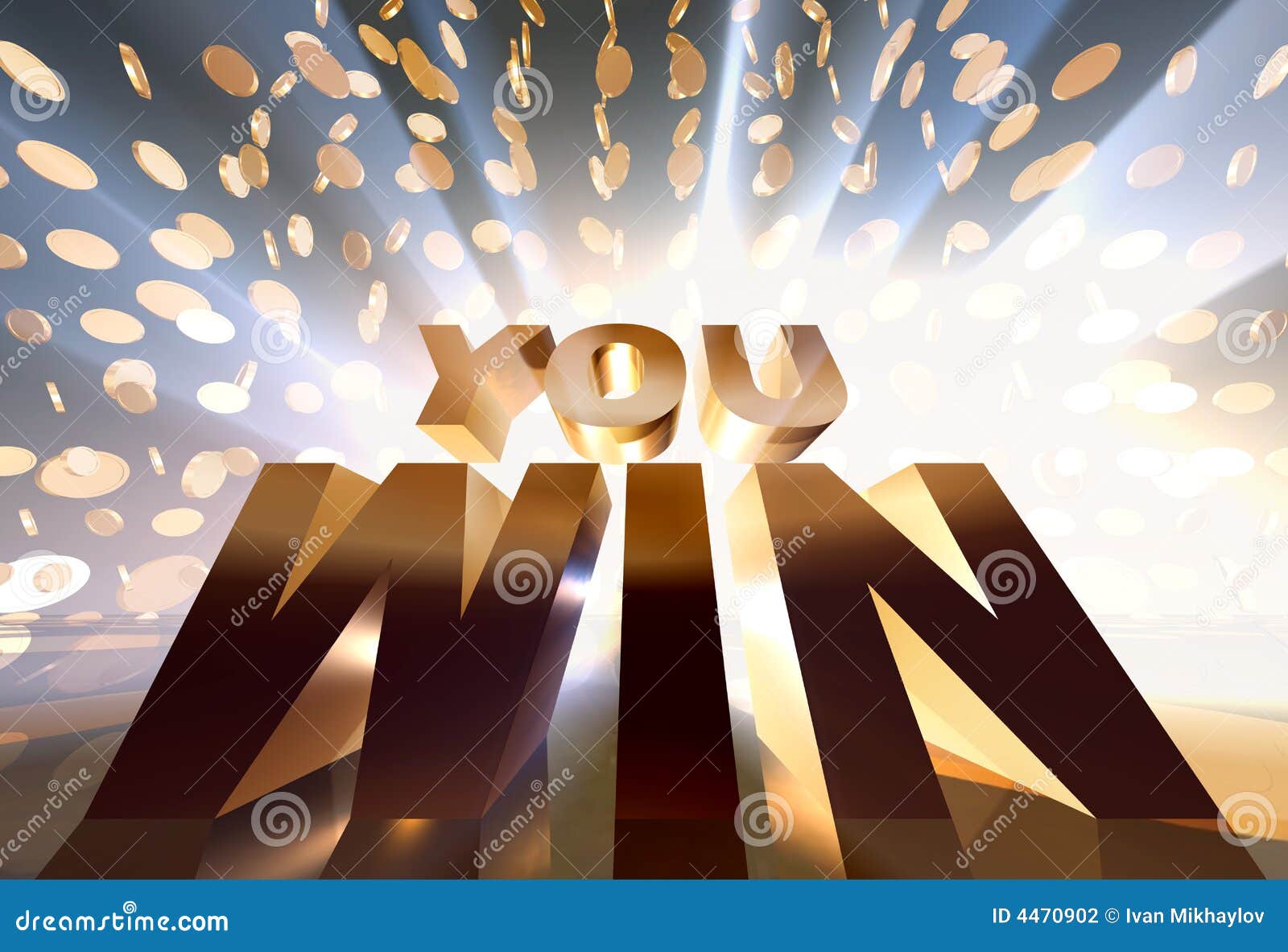 Win stock illustration. Illustration of render, gamble - 4470902