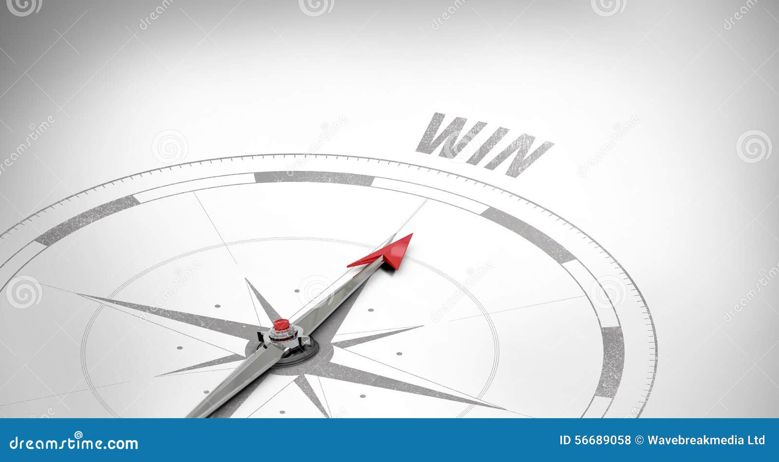 Win against compass arrow stock illustration. Illustration of arrow ...