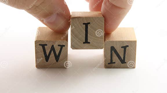 WIN blocks stock image. Image of spell, blocks, alphabet - 11490427