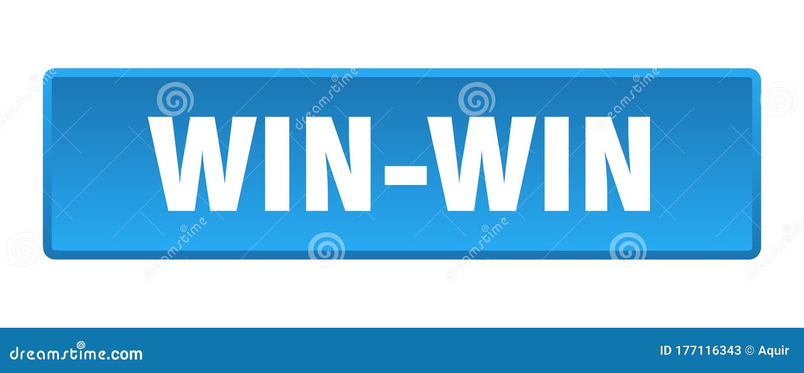 Win-win Button. Win-win Square Isolated Push Button Stock Vector ...