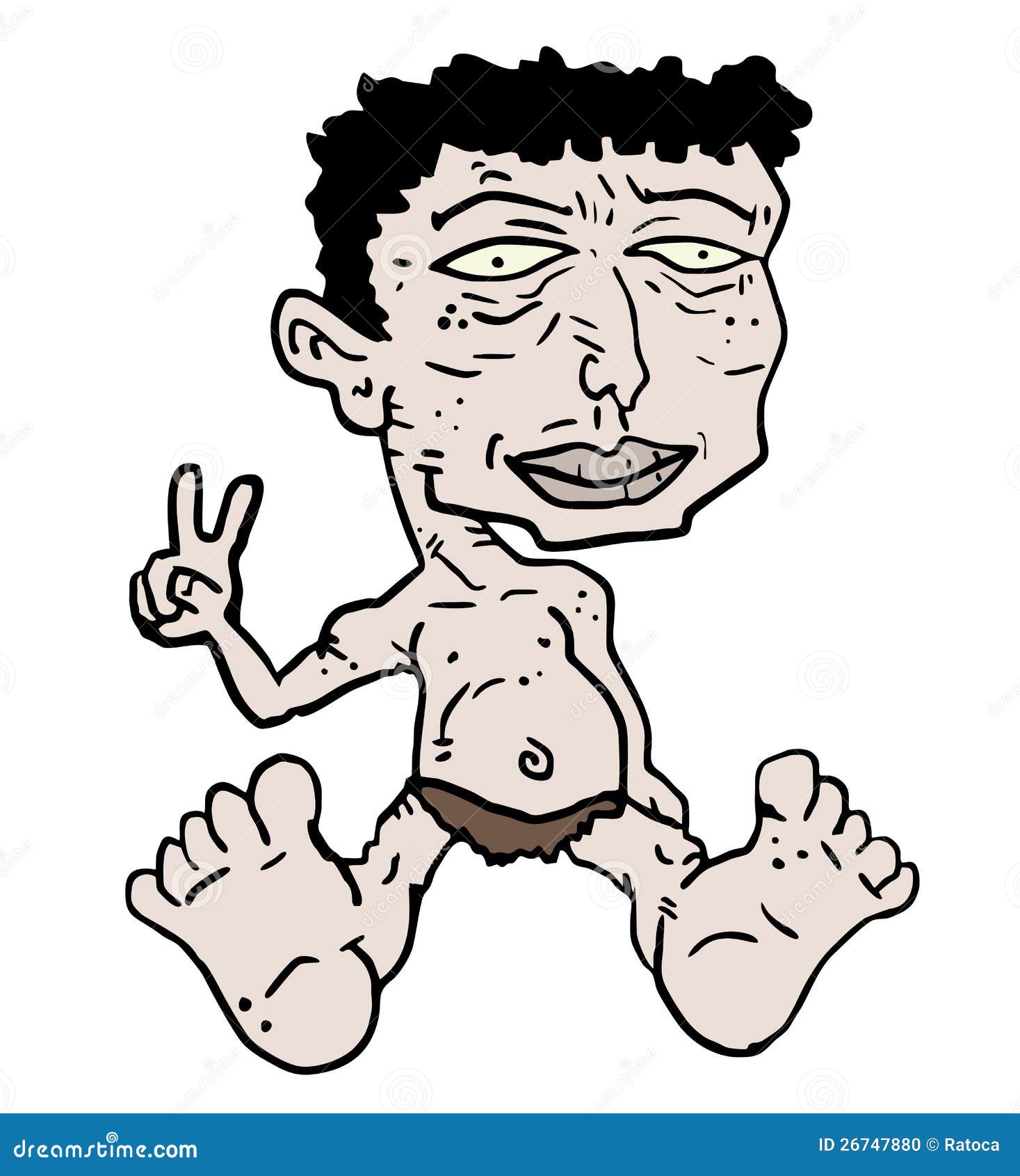 Win cartoon man stock vector. Illustration of comic, character - 26747880