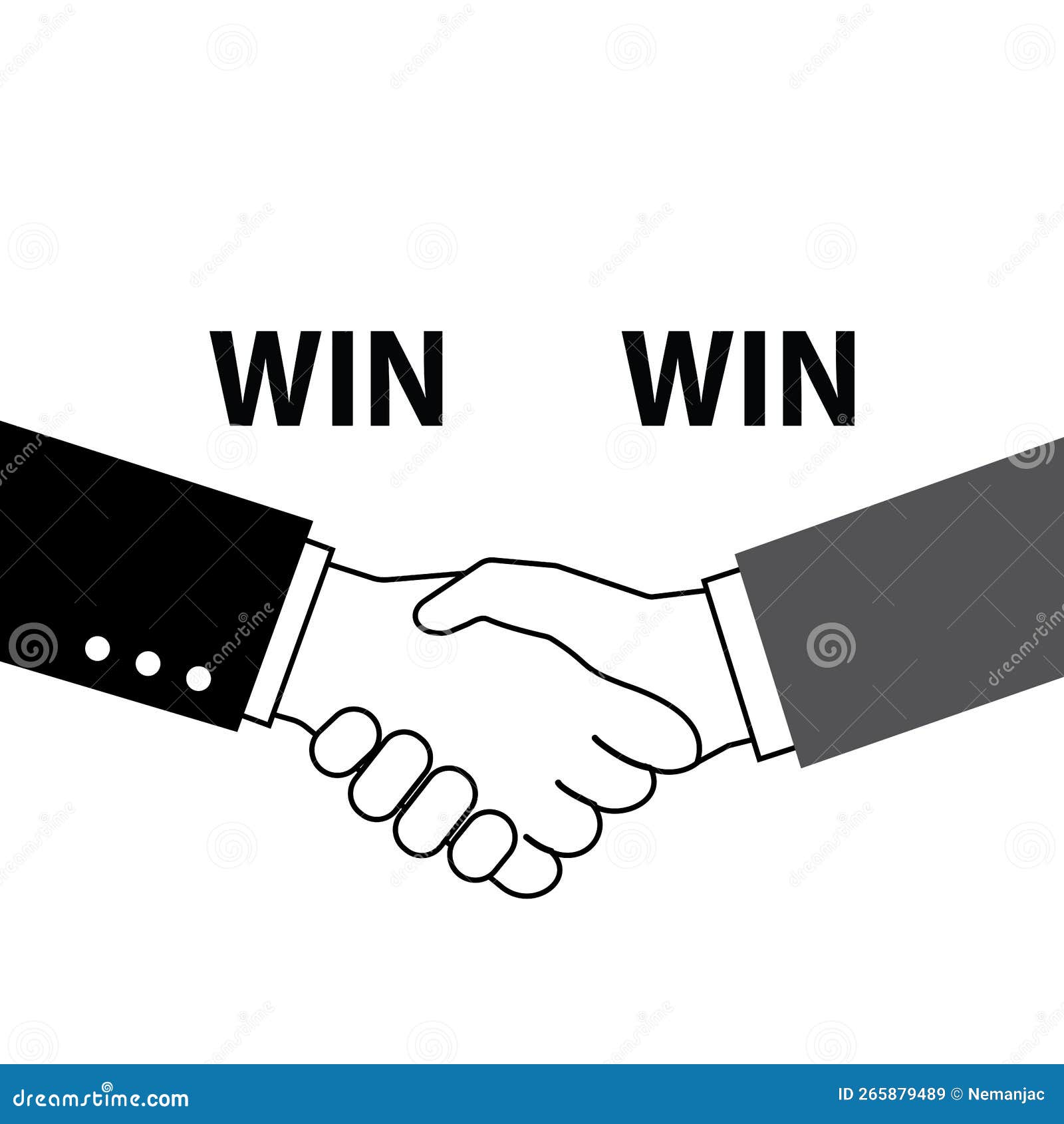 Win win concept stock illustration. Illustration of meeting - 265879489