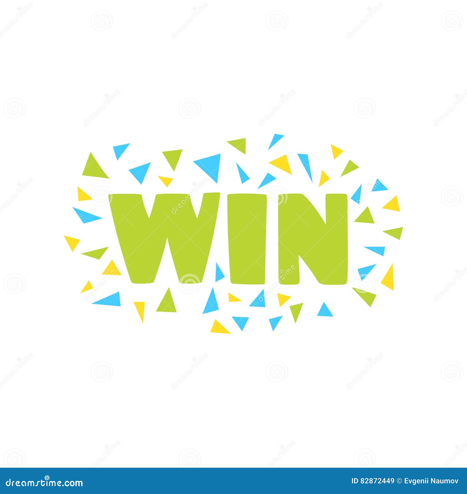 Win Congratulations Sticker With Star And Sparks Design Template For ...