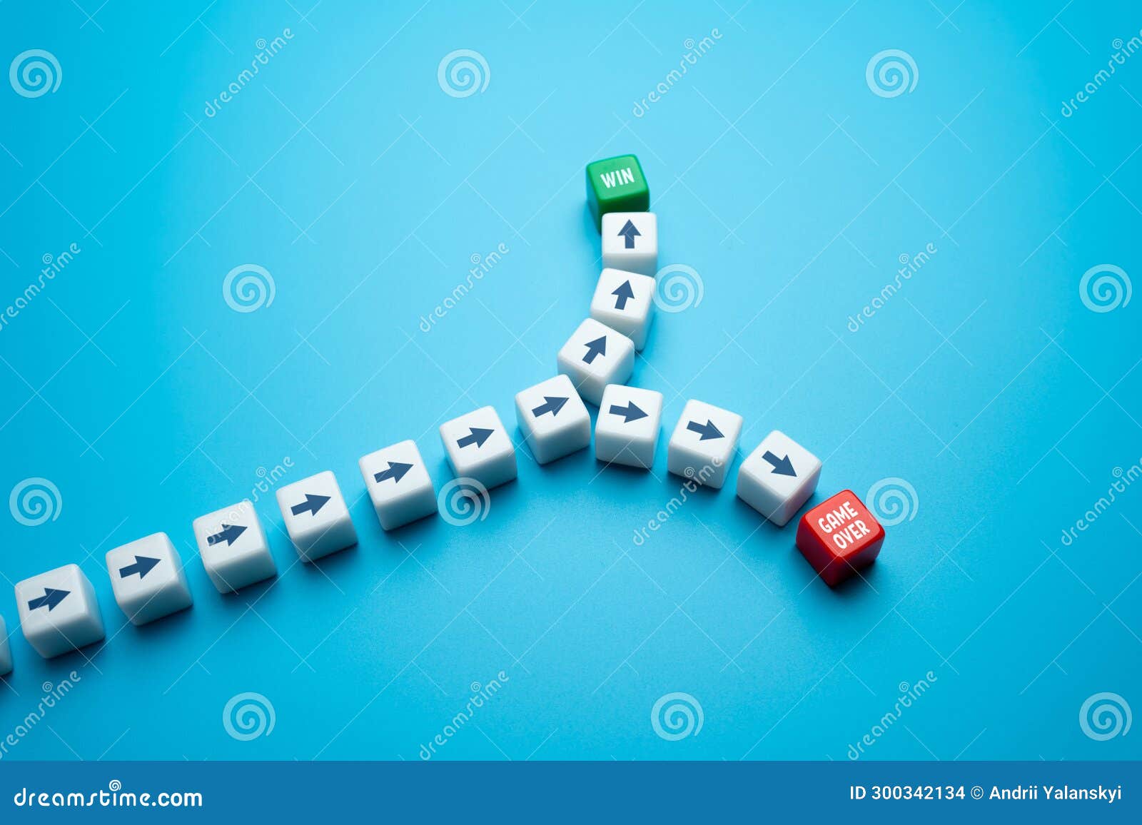 Win or Game Over Depending on the Chosen Solution. Stock Photo - Image ...
