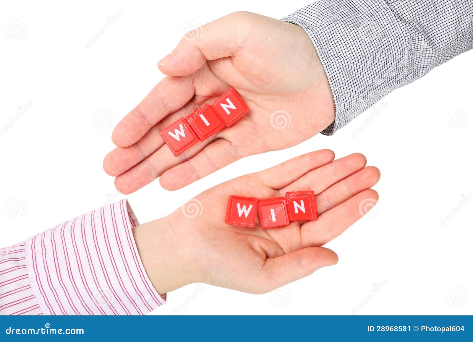 Win on hand stock image. Image of background, partnership - 28968581