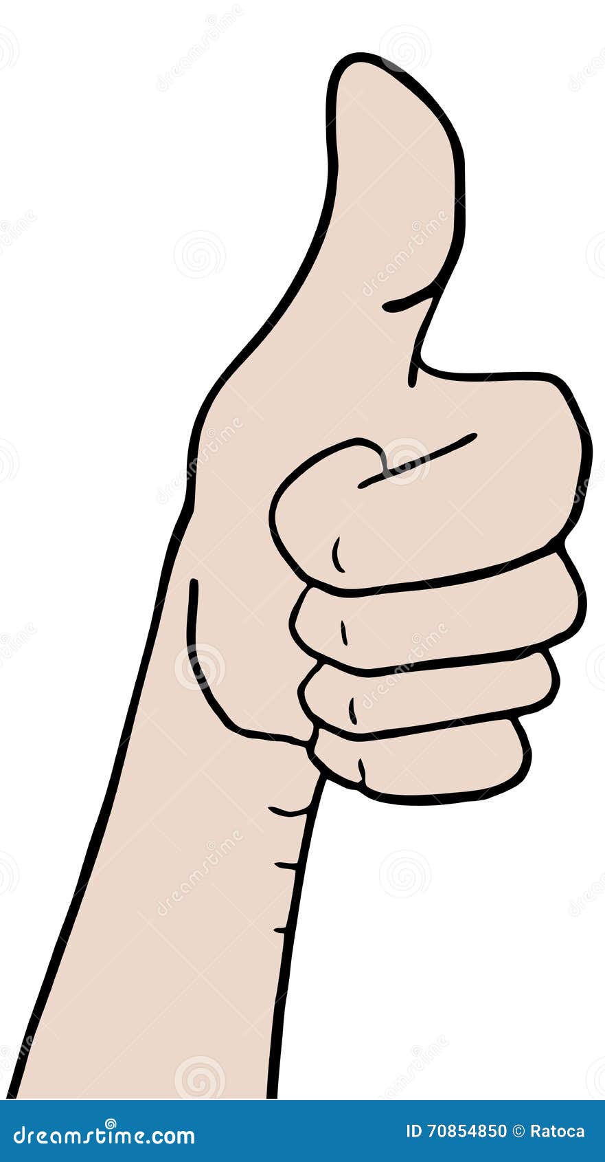 Win hand symbol stock vector. Illustration of cartoon - 70854850