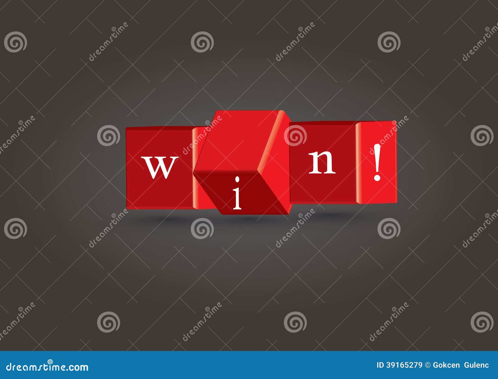 WIN stock illustration. Illustration of gambling, connection - 39165279