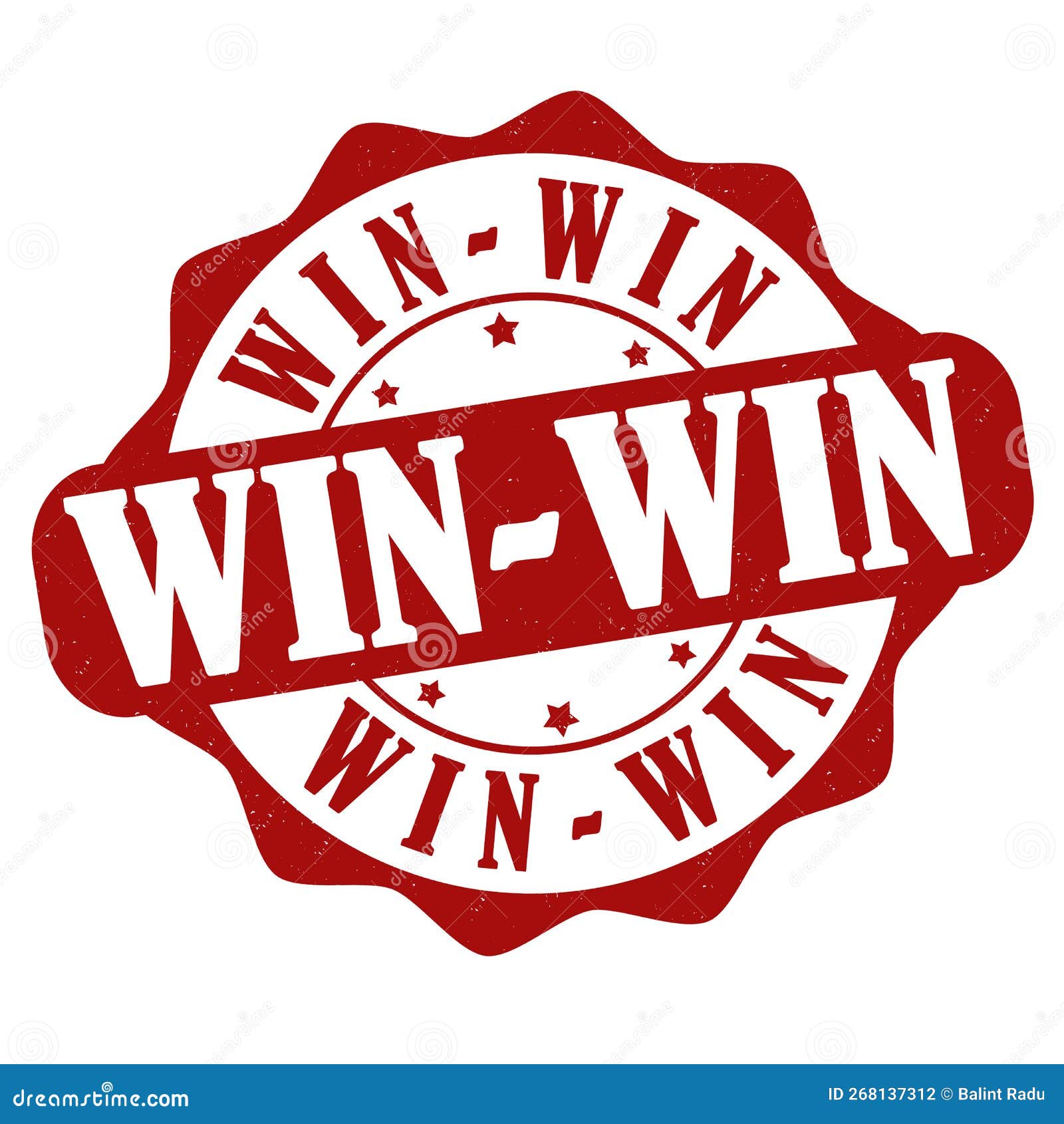 Win-win Label Or Stamp Vector Illustration | CartoonDealer.com #268137312