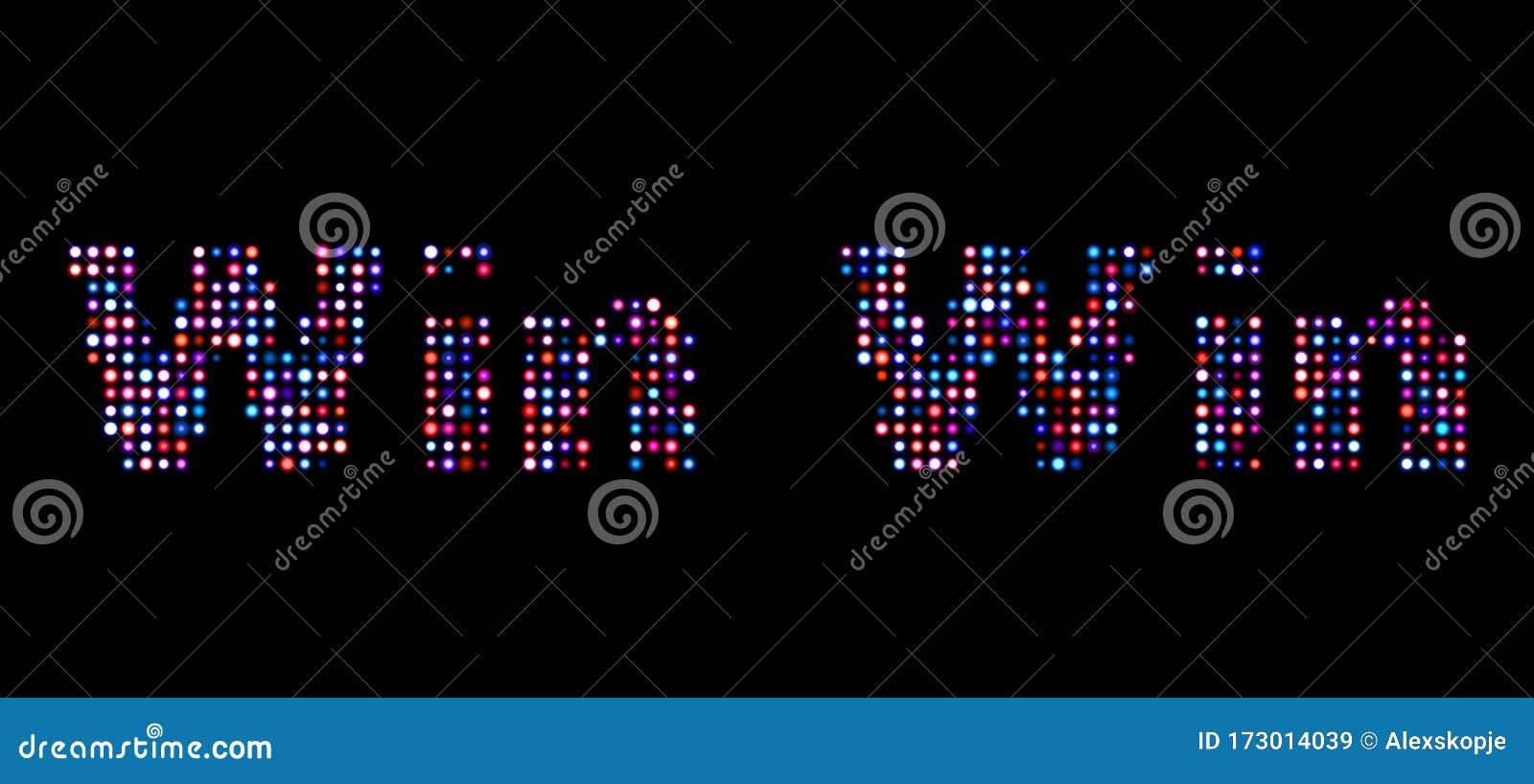 Win win led text stock illustration. Illustration of sign - 173014039