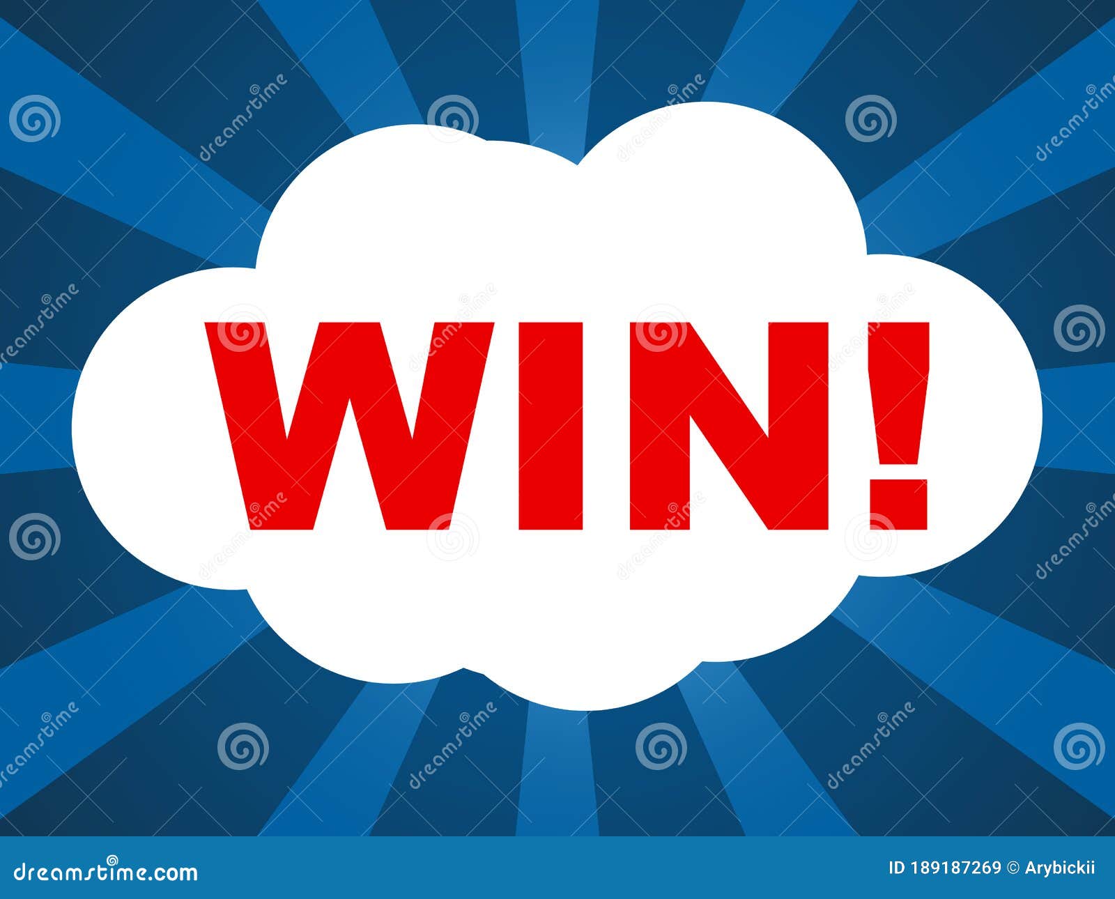 Win Lettering Text Banner. Vector Stock Vector - Illustration of design ...