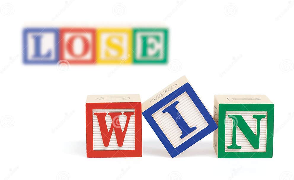 Win Lose Alphabet Blocks stock photo. Image of childhood - 16018174