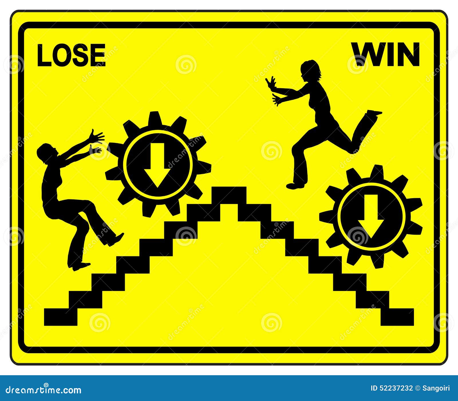 Win or Lose stock illustration. Illustration of negative - 52237232