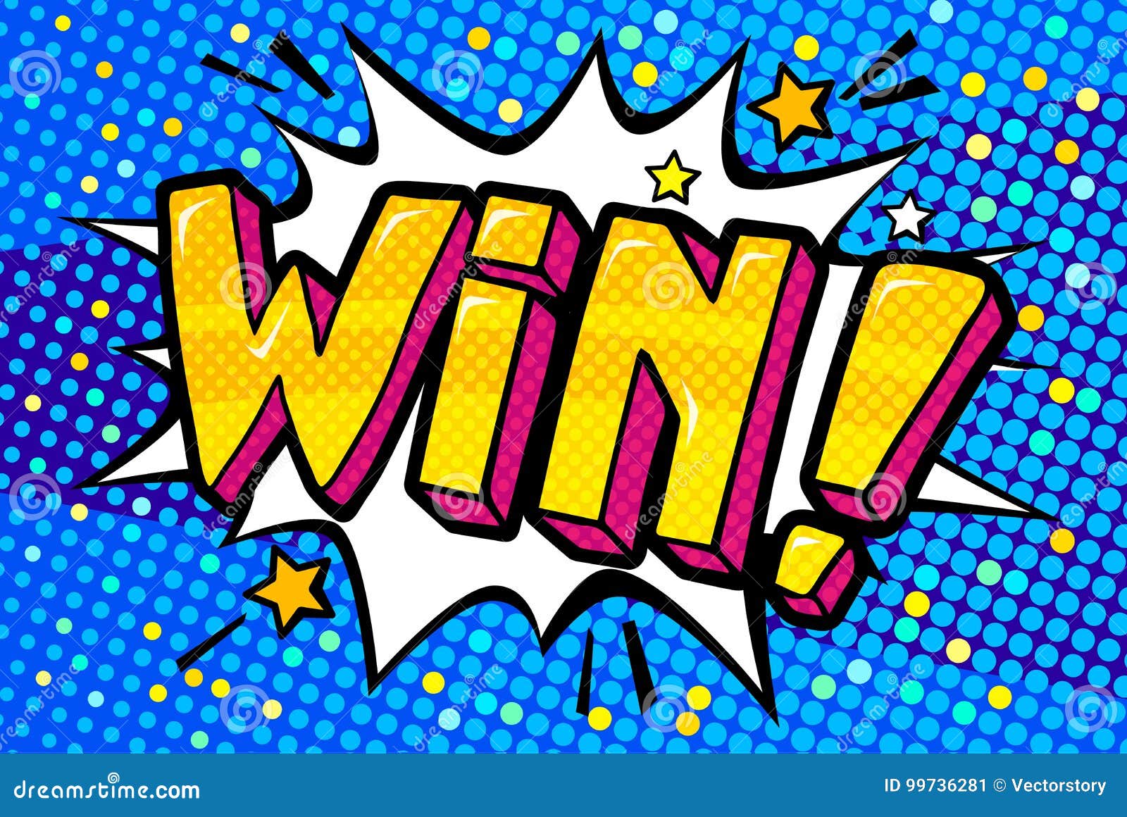 Win Message in Pop Art Style Stock Vector - Illustration of cartoon ... Win Message in Pop Art Style Stock Vector - Illustration of cartoon ...