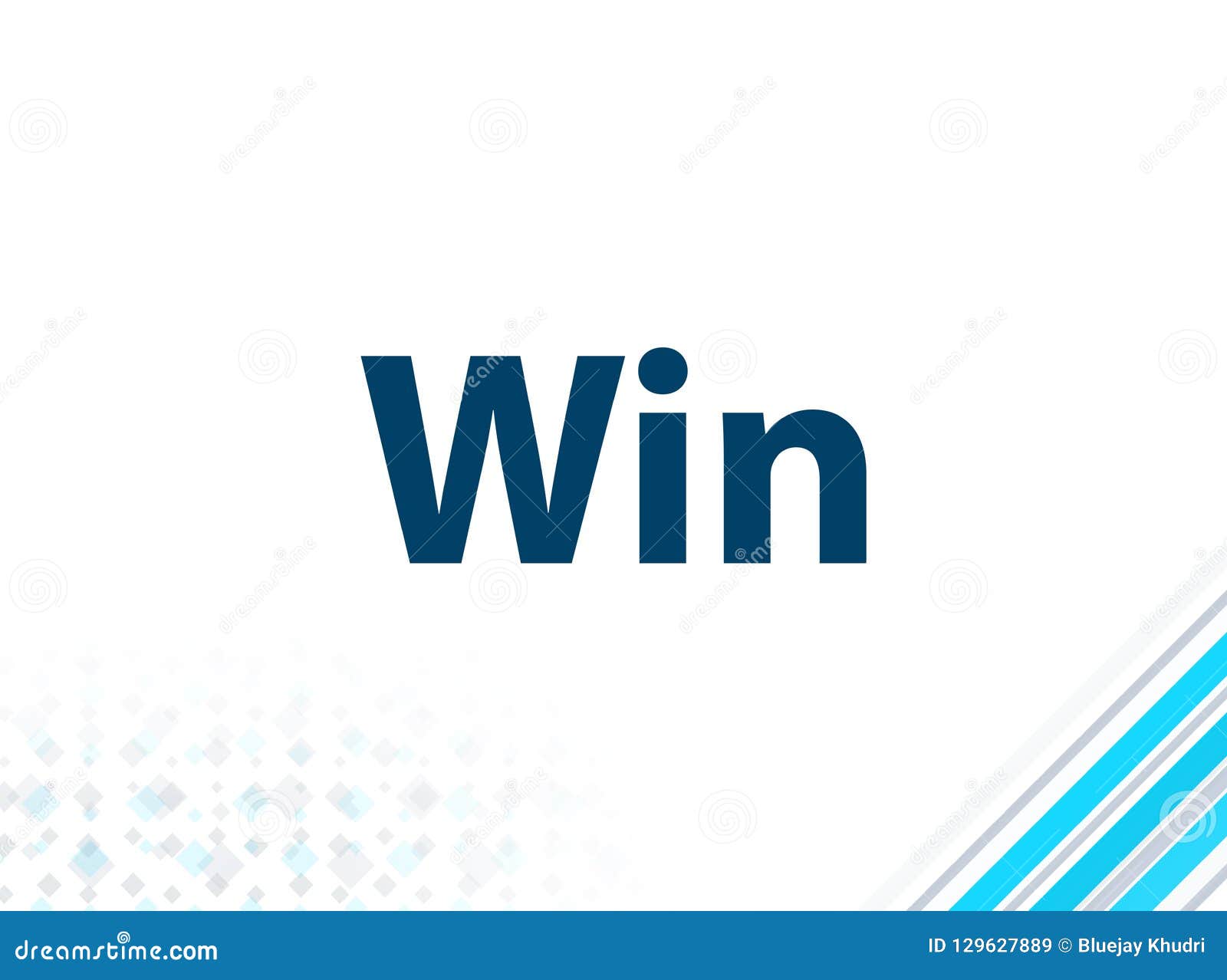 Win Modern Flat Design Blue Abstract Background Stock Illustration ...