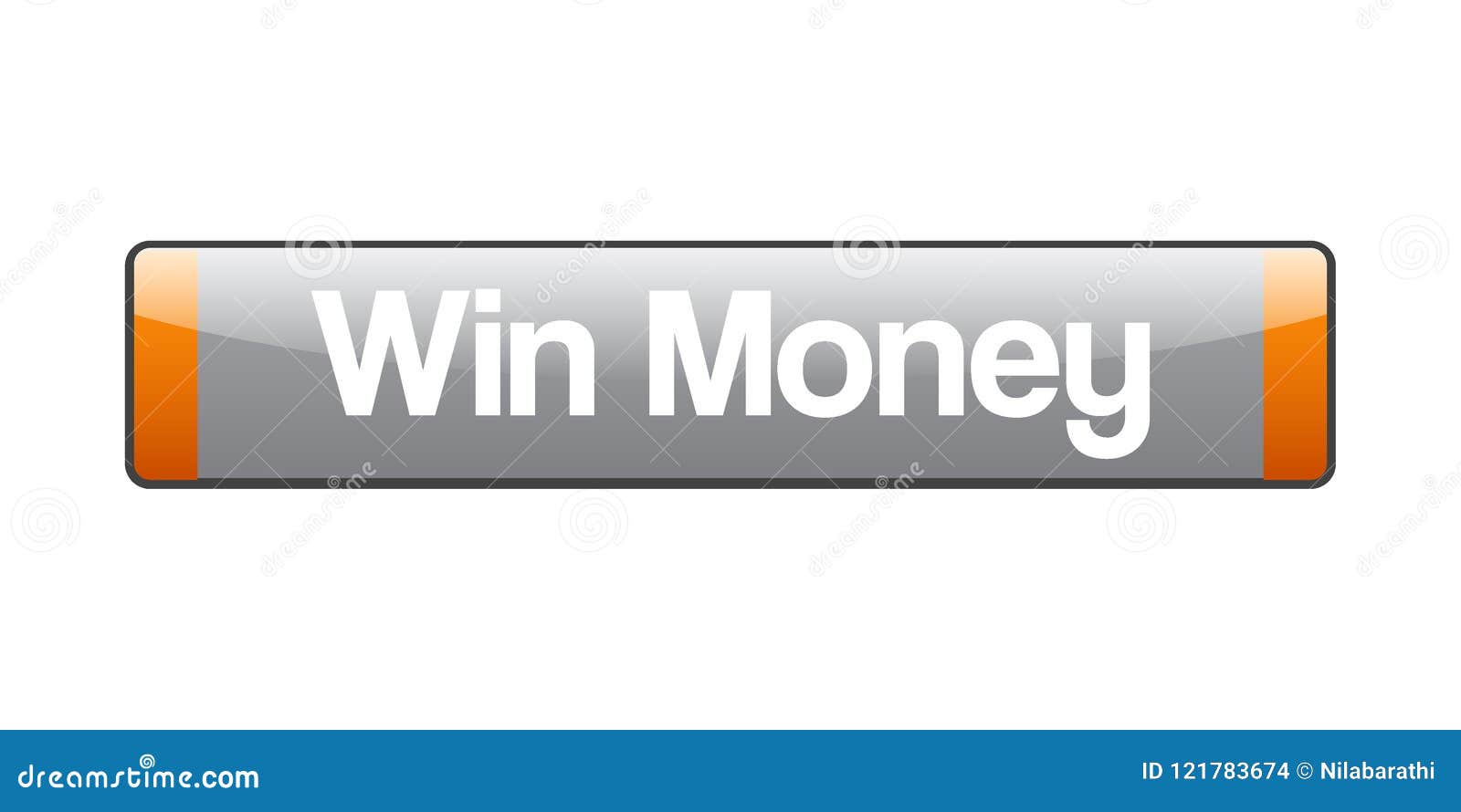 Win money button stock illustration. Illustration of buying - 121783674