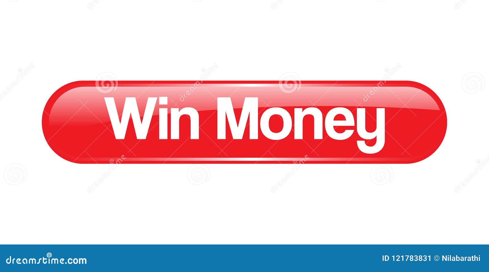 Win money button stock illustration. Illustration of banknote - 121783831