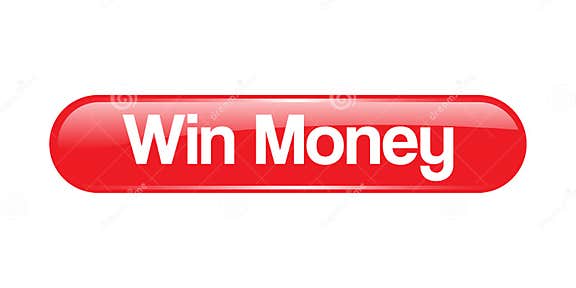 Win money button stock illustration. Illustration of banknote - 121783831