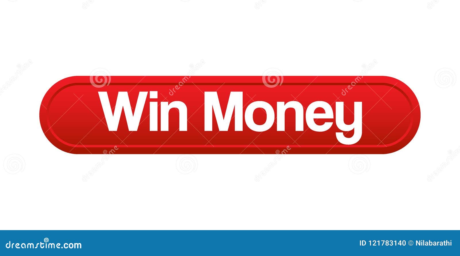 Win money button stock illustration. Illustration of betting - 121783140