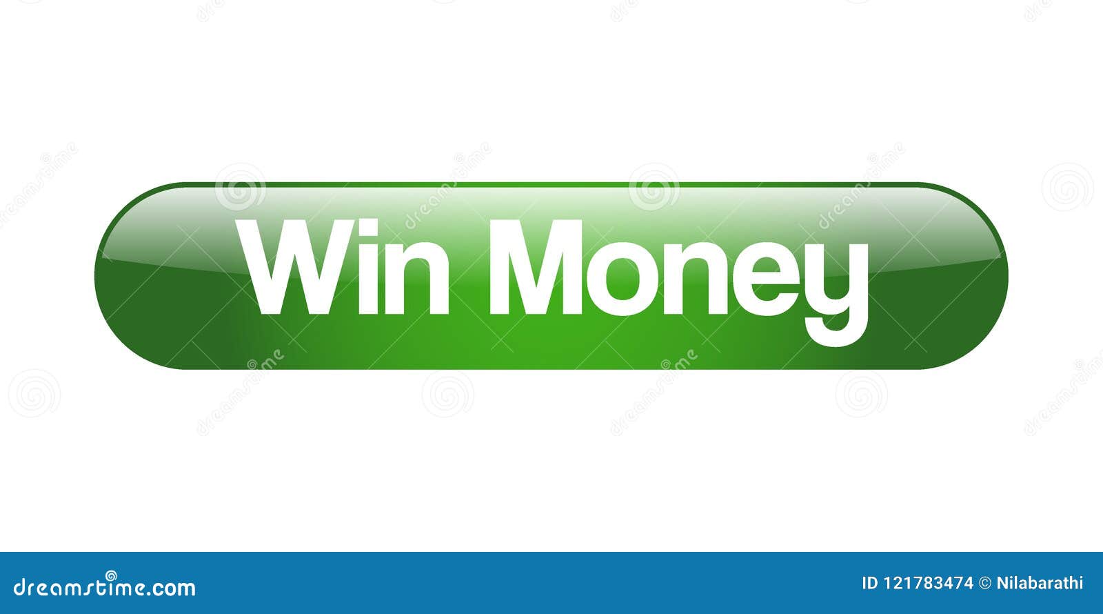 Win money button stock illustration. Illustration of choice - 121783474