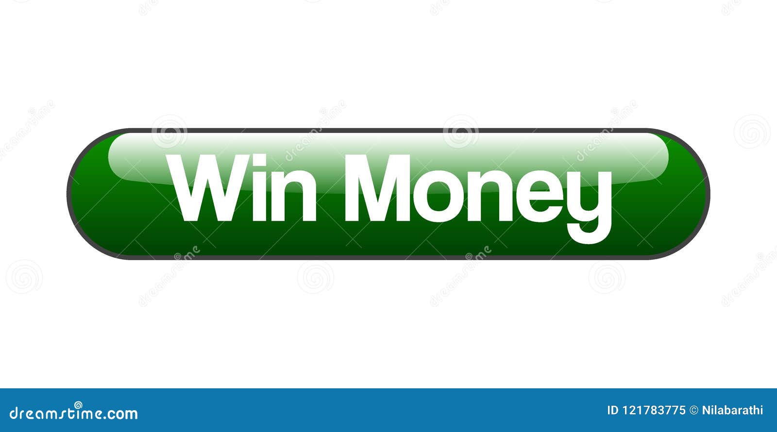 Win money button stock illustration. Illustration of chance - 121783775