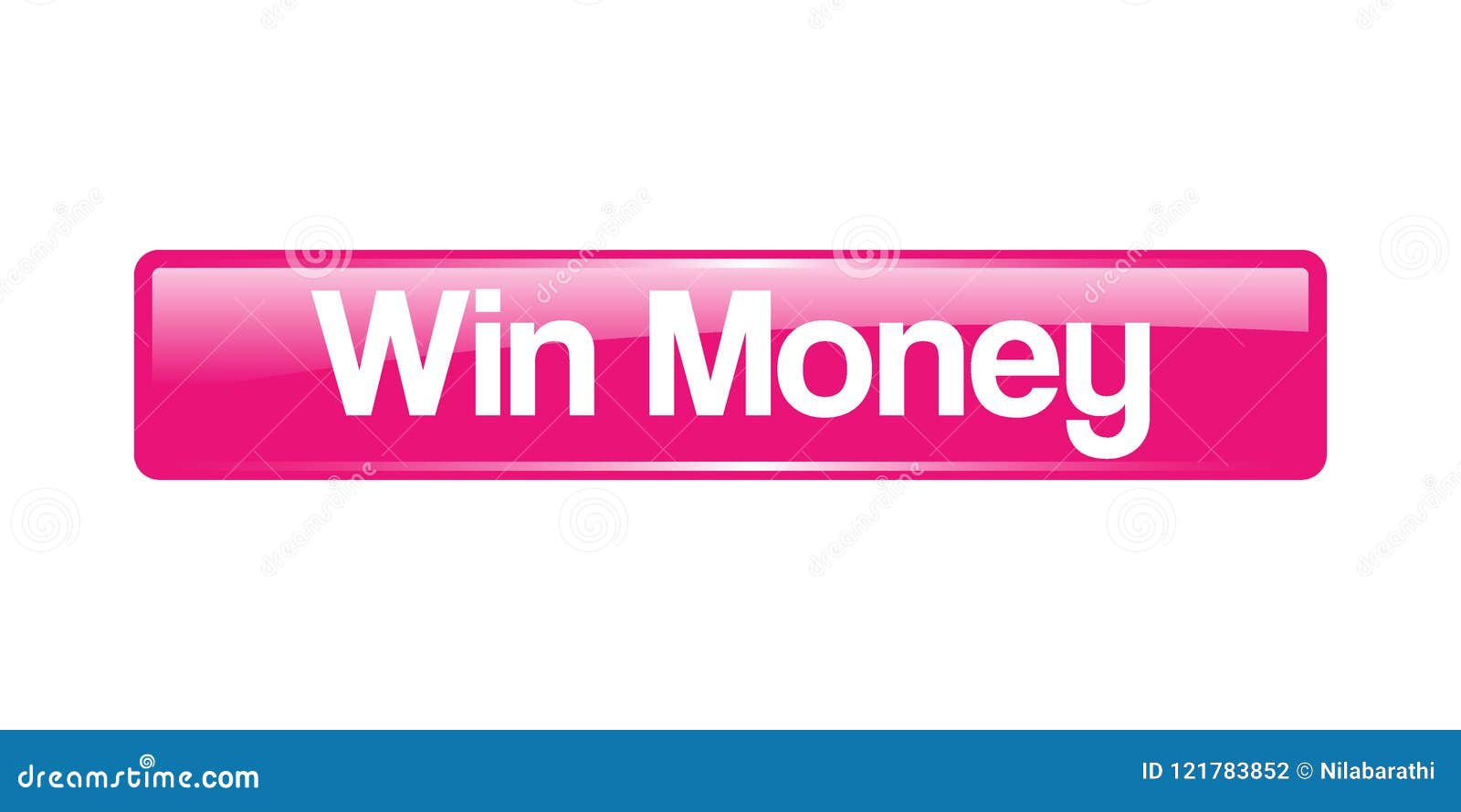 Win money button stock illustration. Illustration of button - 121783852
