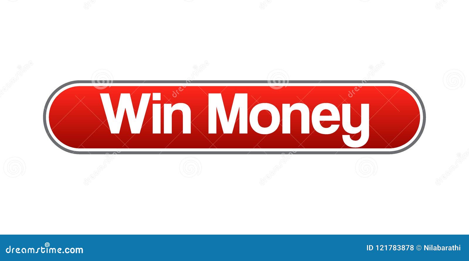 Win money button stock illustration. Illustration of backdrop - 121783878