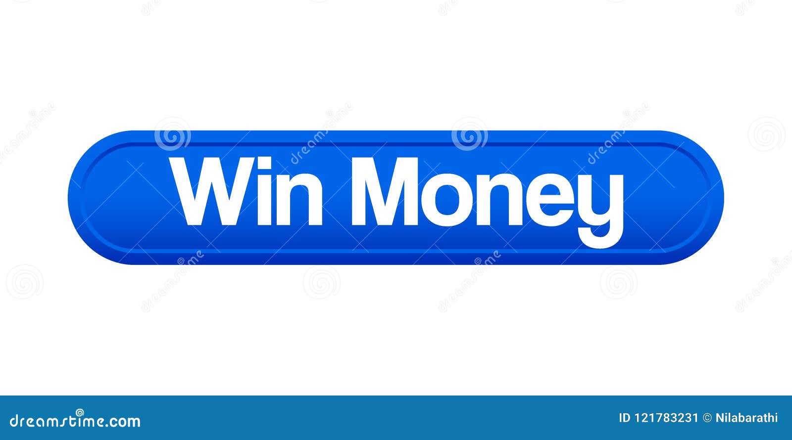 Win money button stock illustration. Illustration of abundance - 121783231