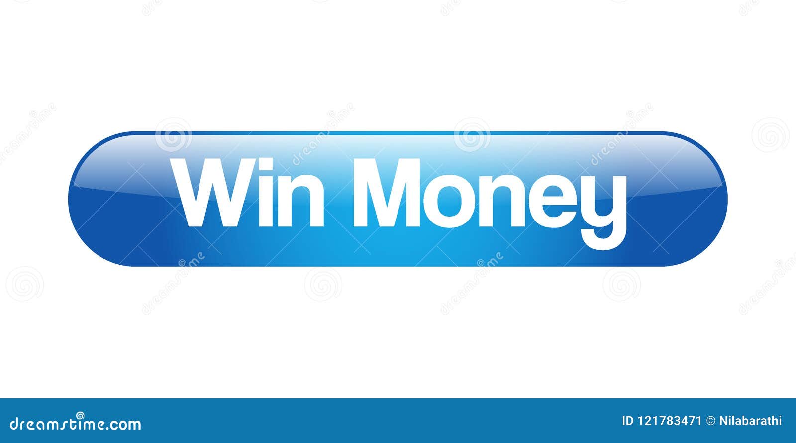 Win money button stock illustration. Illustration of background - 121783471