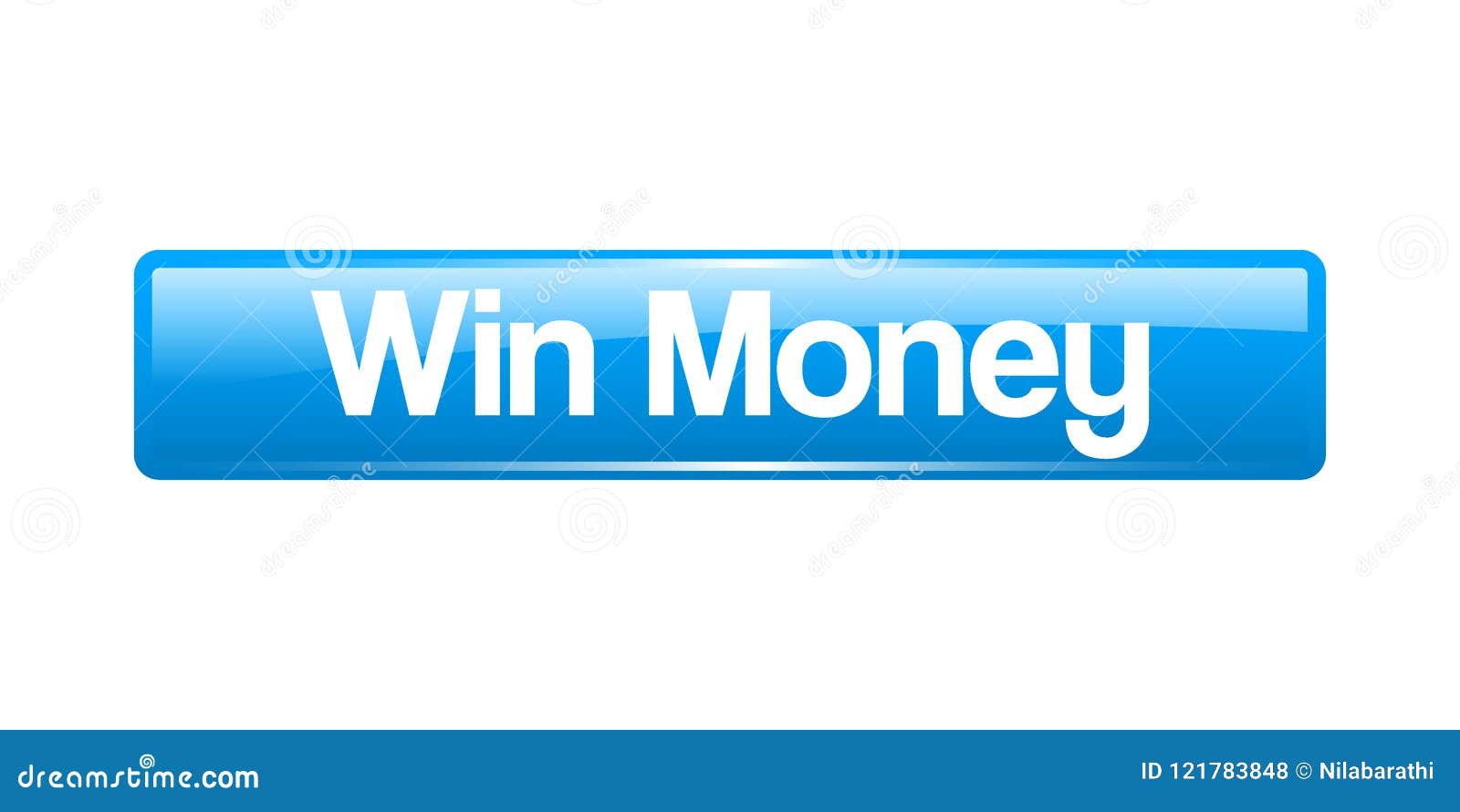 Win money button stock illustration. Illustration of cash - 121783848